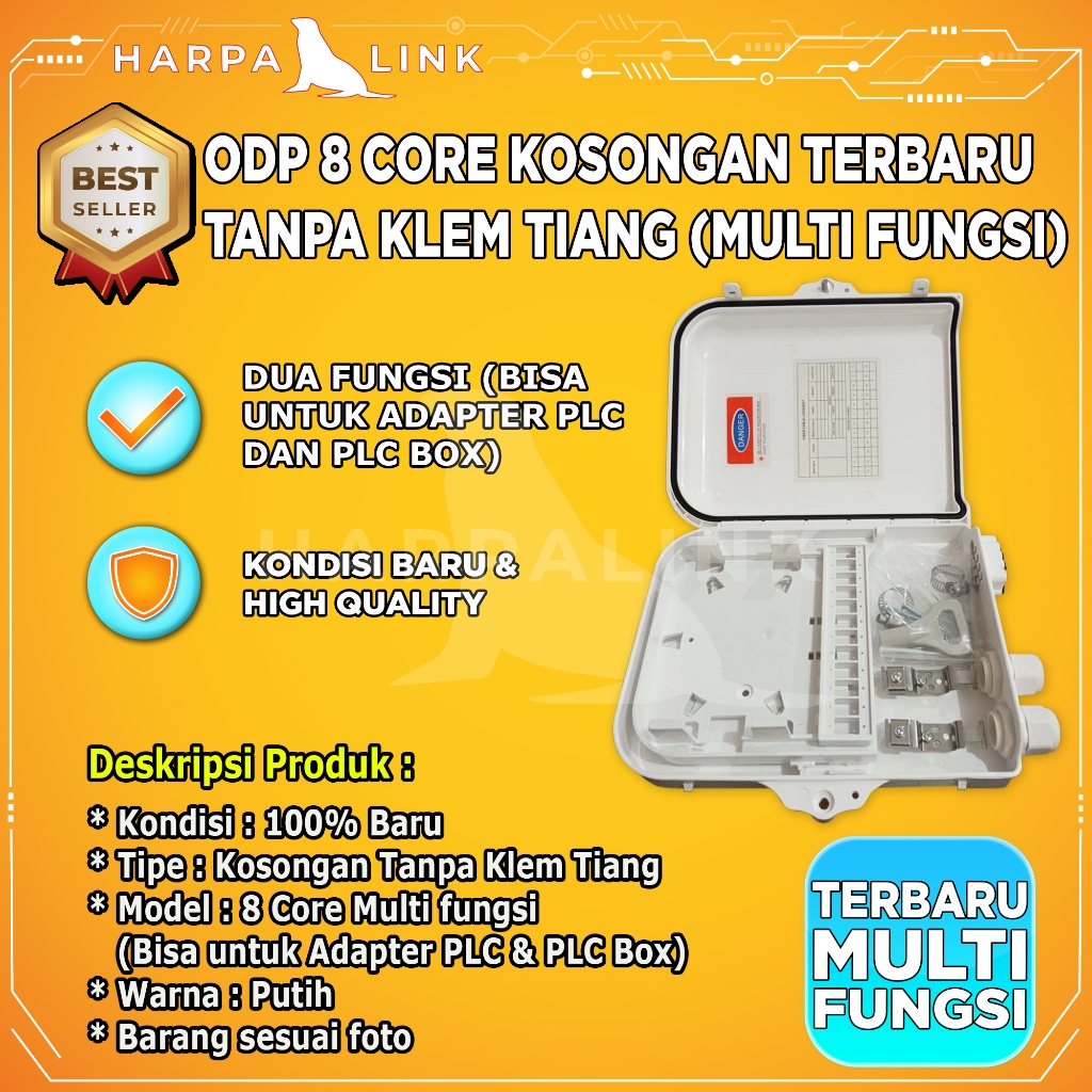 Jual ODP 8 Core Model Splitter PLC Kosongan Anti Air / ODP Tiang Mini 8 ...
