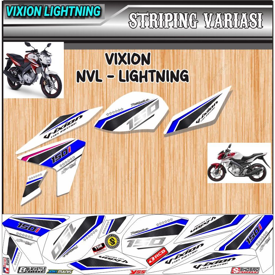 Jual STIKER VIXION 150 DECAL STRIPING VIXION LIGHTNING VARIASI STIKER ...