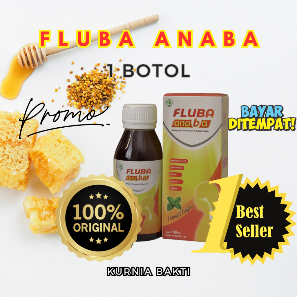 Jual Fluba Anaba Madu Herbal Batuk Pilek 130ml | Shopee Indonesia