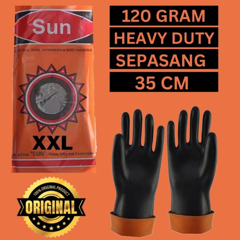 Jual Sarung tangan Karet Latex Dotted Rubber Hand Gloves Tebal ...