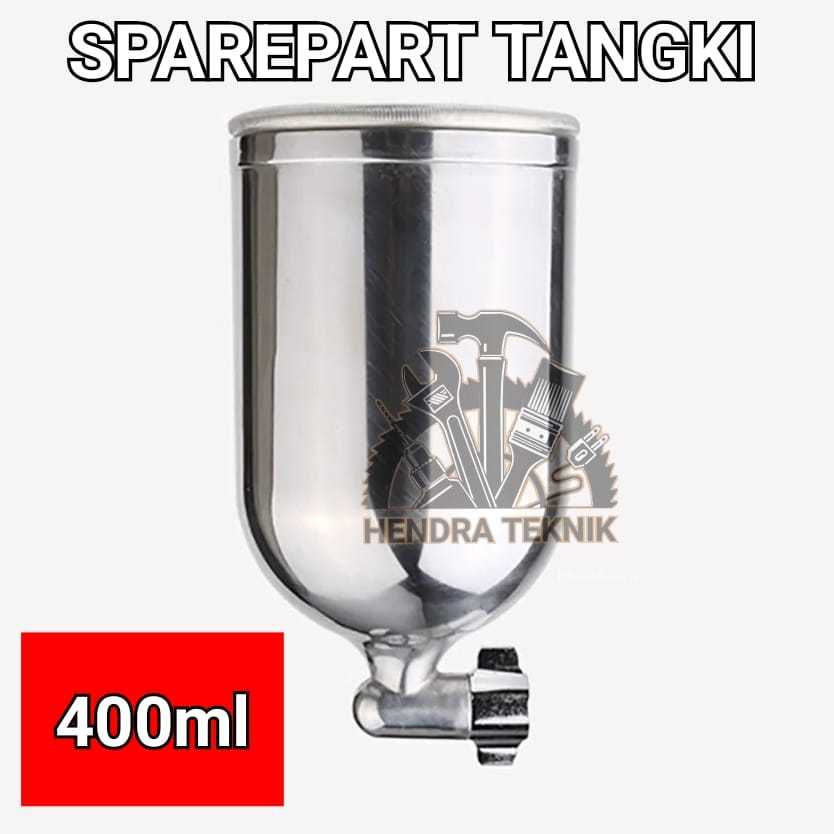 Jual TABUNG SPRAYGUN F75 400CC TANGKI CAT TABUNG ATAS F100 400ml BOTOL ...