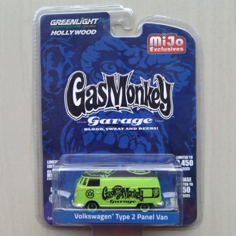 Jual Greenlight VW Volkswagen Type 2 Panel Van Gasmonkey Garage ...