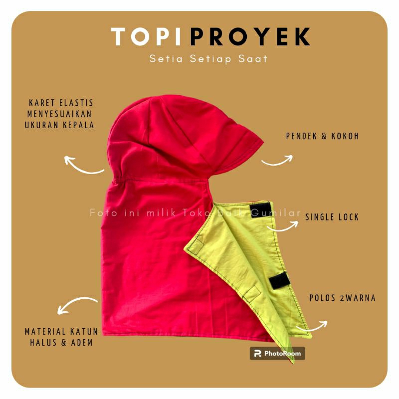 Jual Topi Proyek Standar Polos /Kerpus/Topi Welder Polos Ukuran Standar ...