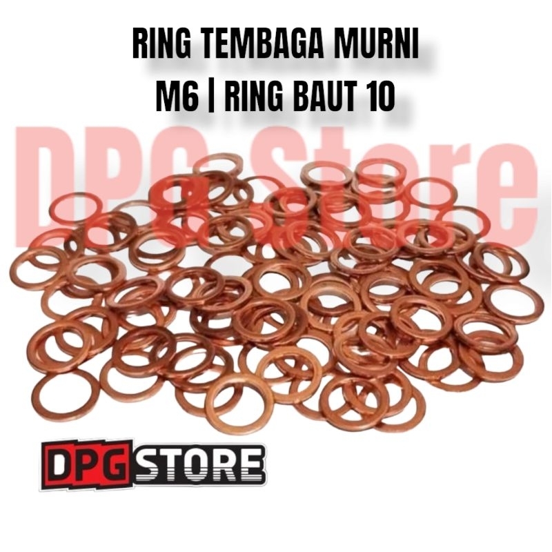 Jual RING TEMBAGA M6 RING BAUT 10 SATUAN | Shopee Indonesia