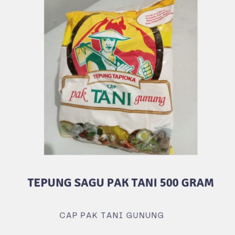 Jual Tepung Sagu Tani 500gr [ Cap Pak Tani Gunung ] | Shopee Indonesia