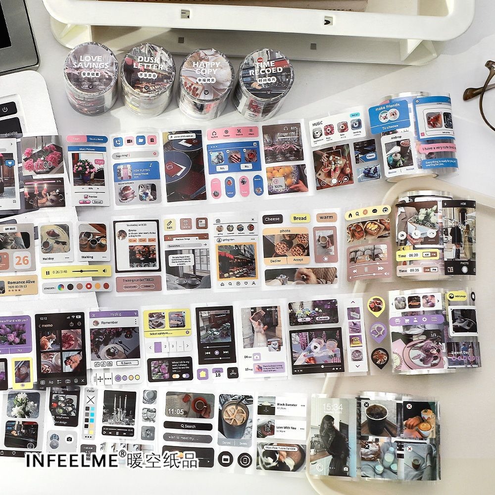 Jual [Artopia] 1pcs Roll Sticker Sosial Media Socmed Stiker Lucu Social ...