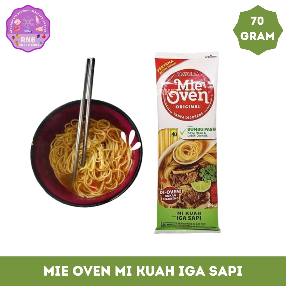 Jual Mie Oven Mi Kuah Iga Sapi Netto 70 Gram | Shopee Indonesia
