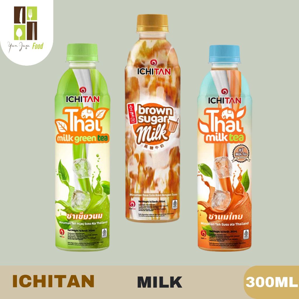 Jual Ichitan Minuman Tea / Thai Milk Tea / Thai Milk Green Tea / Brown Sugar Milk 300ml | Shopee ...