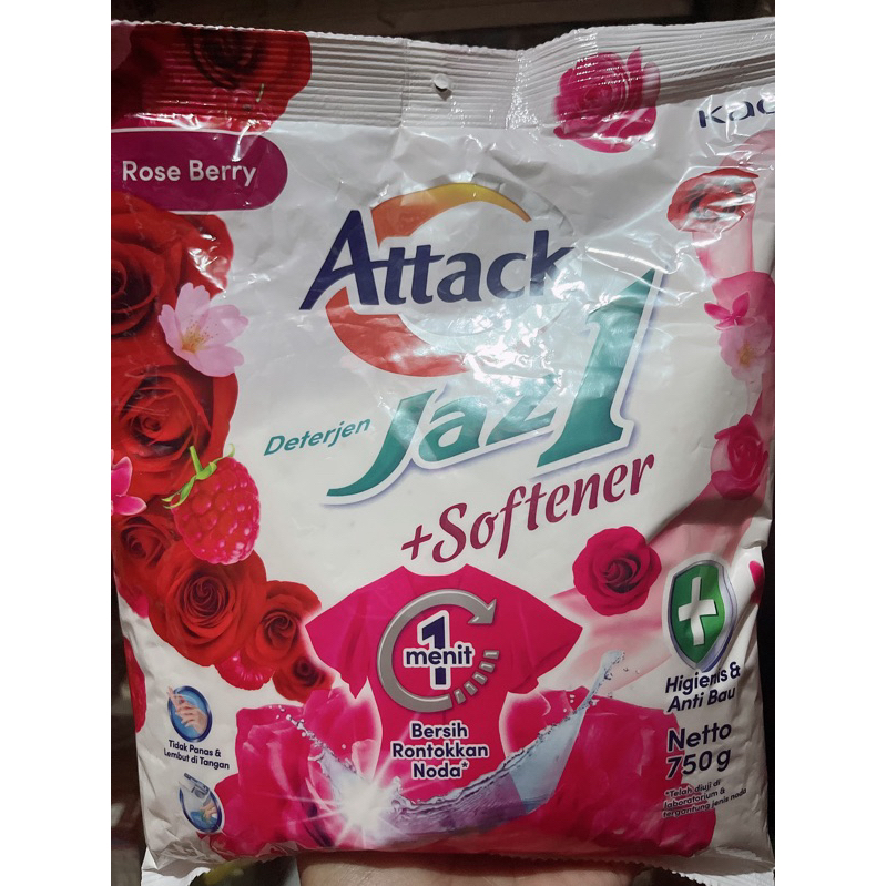 Jual Attack Detergent Jaz1+softener 750g | Shopee Indonesia