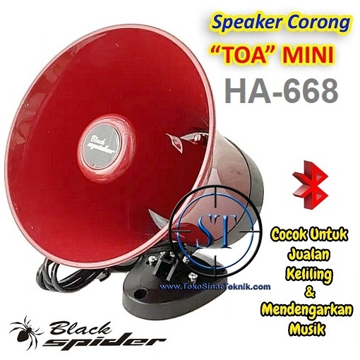 Jual Speaker Horn MEGAPHONE Toa HA-668 + BLUETOOTH MP3 Player Perekaman ...
