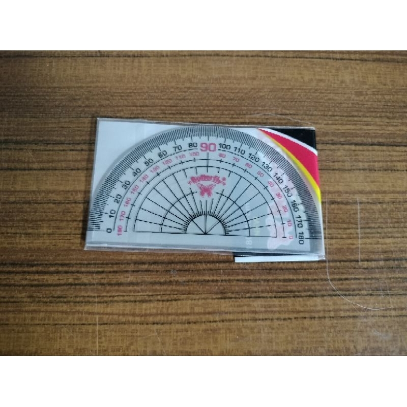 Jual Busur Derajat / Protractor Butterfly 180 derajat, 10 cm | Shopee ...