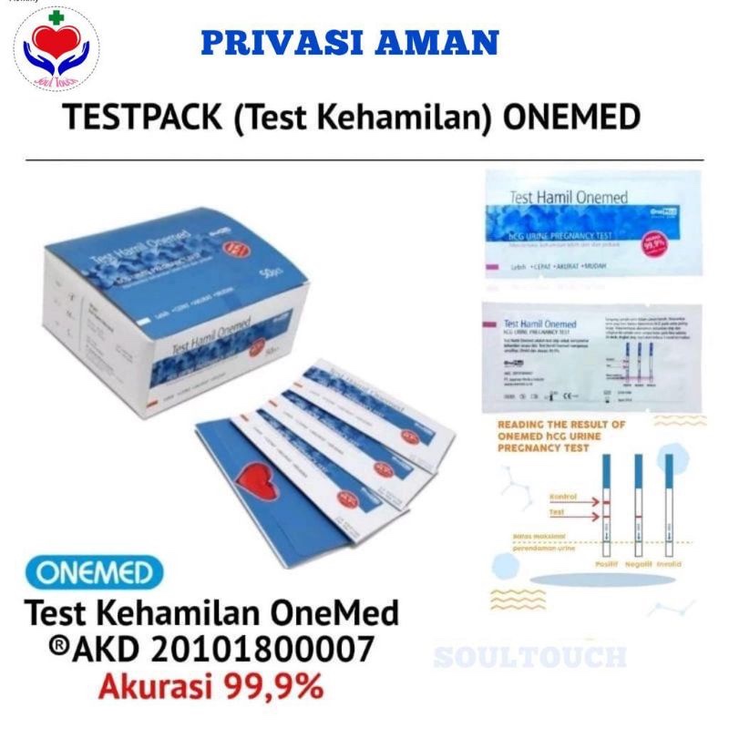 Jual Tes Kehamilan Onemed per Strip Tespek Test Hamil Test Pack ...