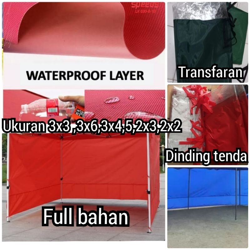 Jual PENUTUP ,DINDING TENDA UKURAN 3x3,3x4,5,3x6,2x3,2x3 | Shopee Indonesia