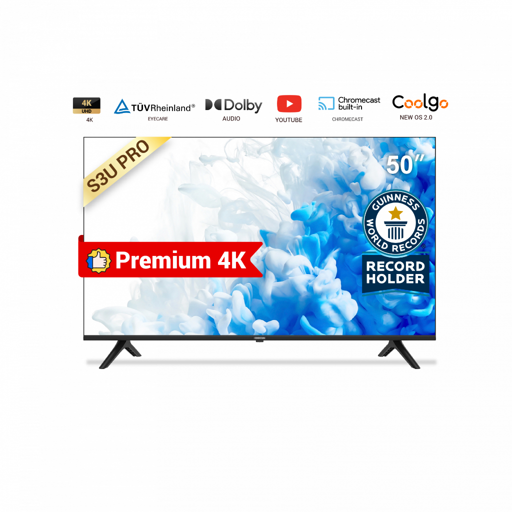 Jual LED TV 50 INCH COOCAA 50S3U PRO 4K UHD SMART DIGITAL TV DOLBY WIFI HDR | Shopee Indonesia