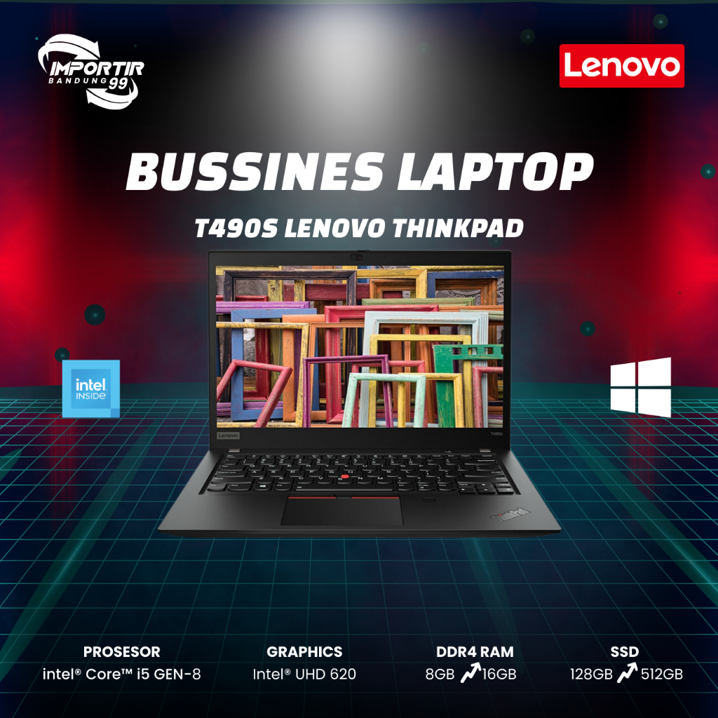 Jual Laptop Lenovo Thinkpad Second T490s Core I5 Gen 8 Ram 8GB SSD ...