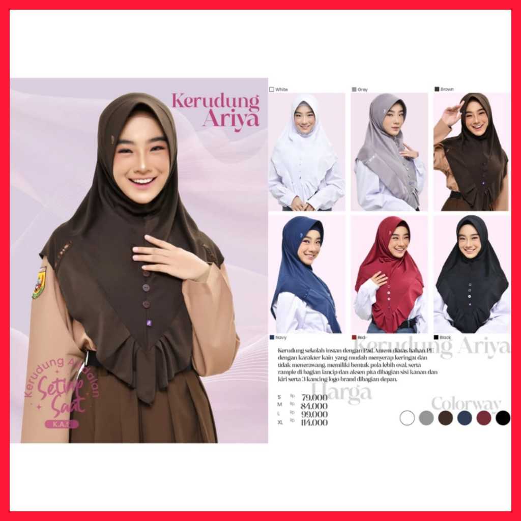 Jual KERUDUNG RABBANI SEKOLAH ARIYA Rabbani Original | Shopee Indonesia