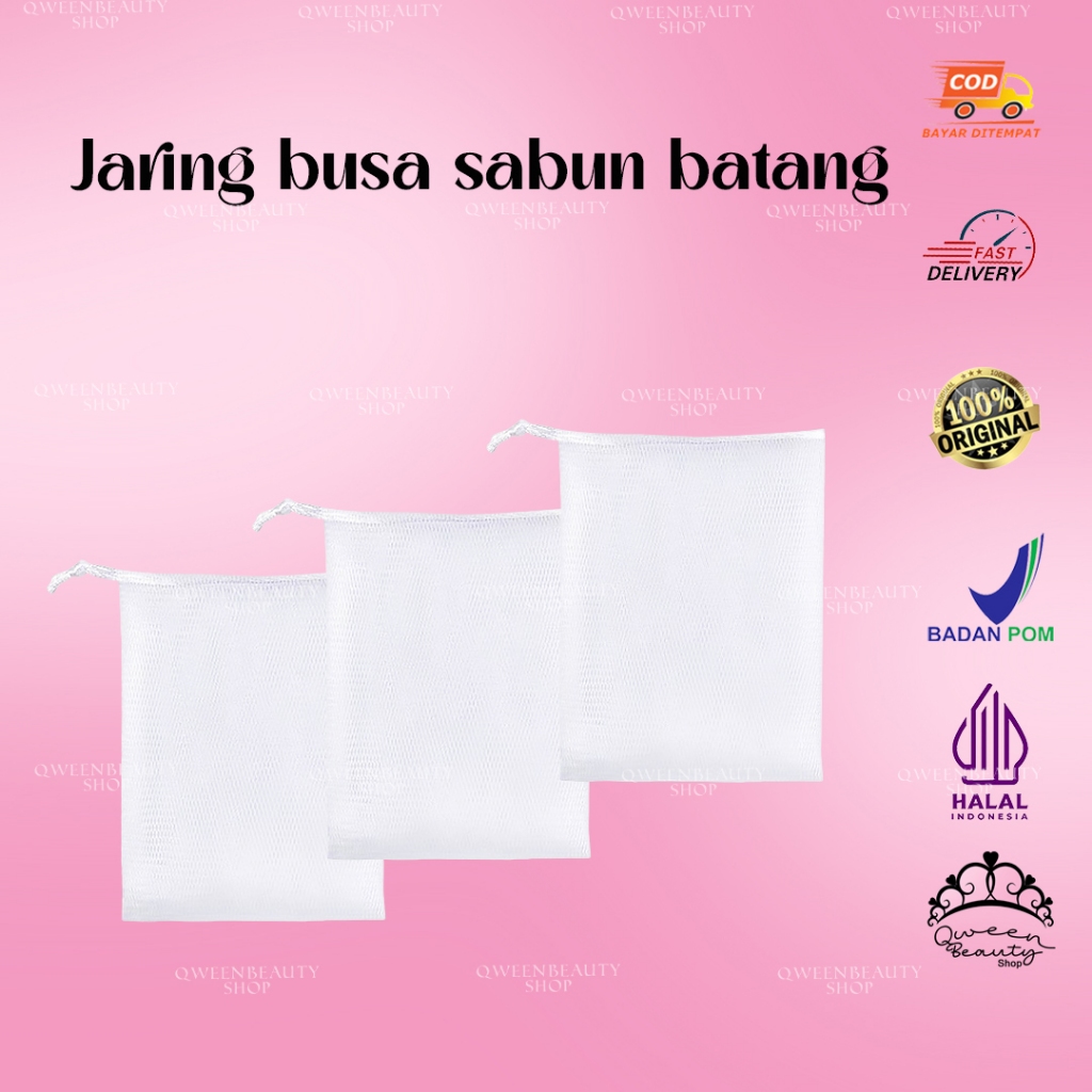 Jual Jaring Busa Sabun Batang Mandi / Foaming Net | Shopee Indonesia