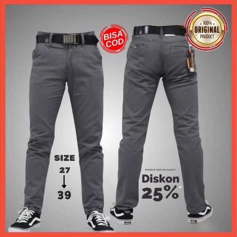 Jual CELANA PRIA CHINO Slim fit Panjang Kerja kantor Santai Liburan Cowok Gentleman Boy | Shopee ...