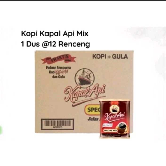 Jual Kapal Api Mix 1 Dus isi 120 Sachet x 23g | Shopee Indonesia