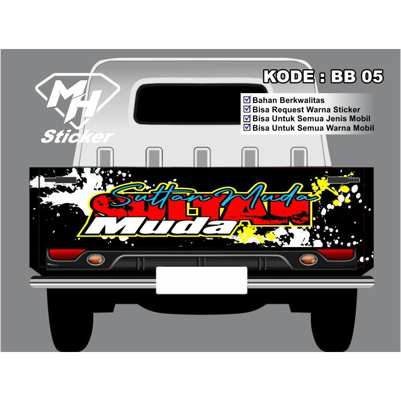 Jual VARIASI STICKER BAK BELAKANG GRANMAX / STICKER VARIASI SULTAN MUDA ...