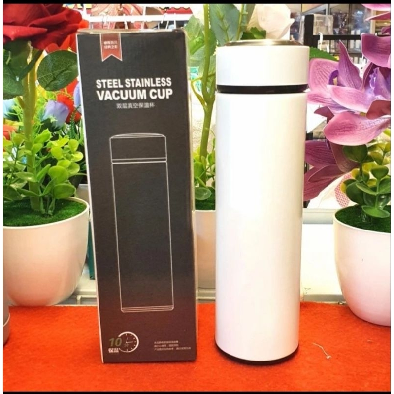 Jual tumbler stailess sakura putih / botol minum stailess murah ...