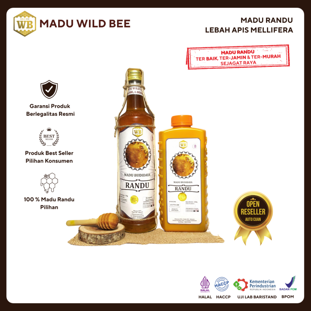 Jual Madu Randu kemasan jumbo / Lebah Apis Melifera - Garansi Murni & Asli 100% - Wild Bee ...