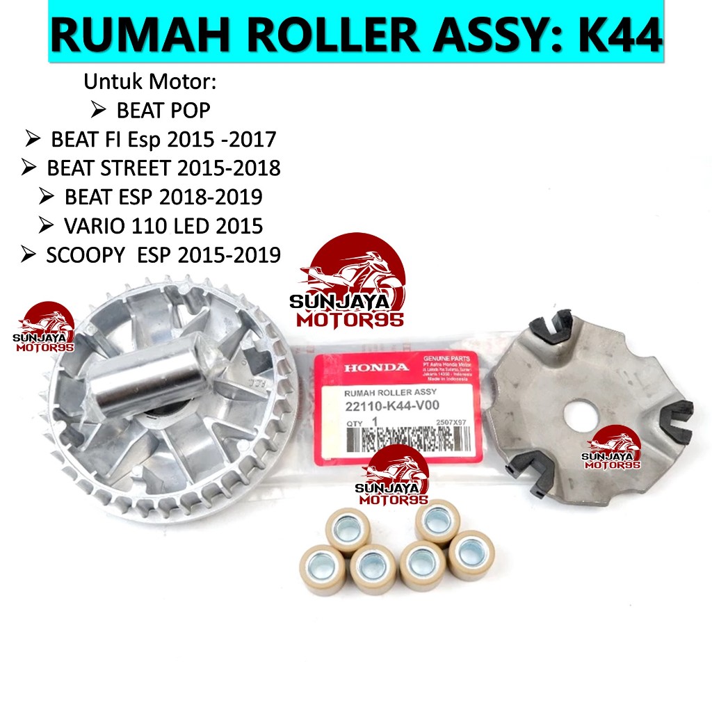 Jual Rumah K44 Rumah Roller komplit Beat eSP - Beat POP - Beat Street - Scoopy FI eSP - Vario ...