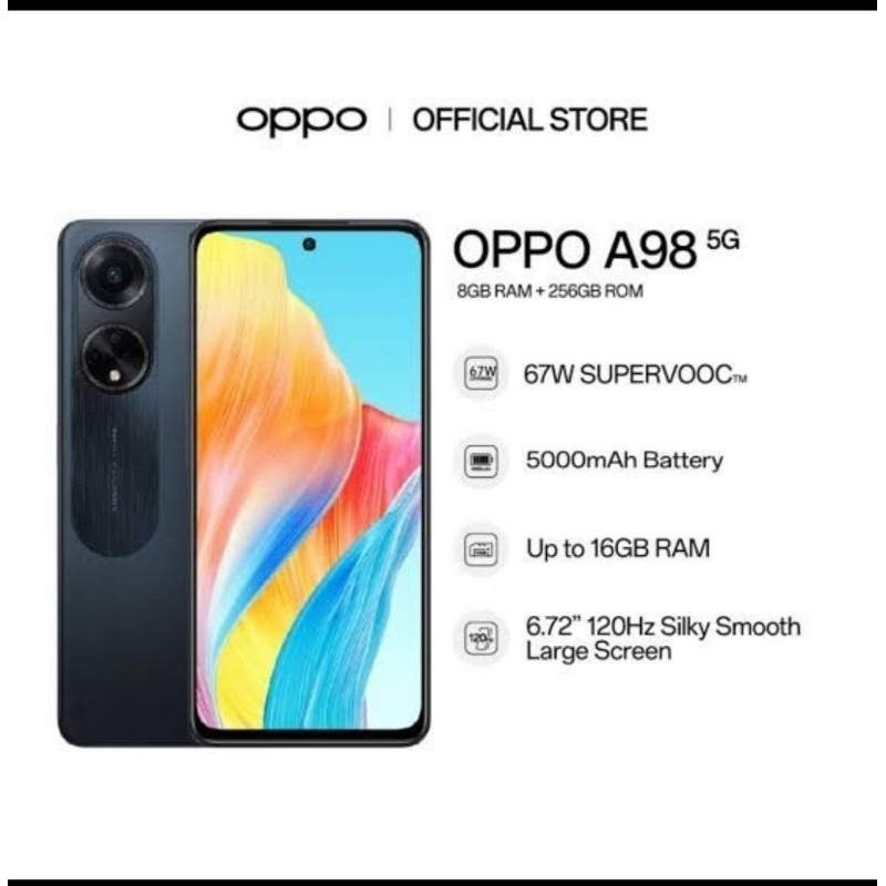 Jual OPPO A98 5G Ram 8/256 Original 100% Garansi Resmi ( New ) | Shopee ...
