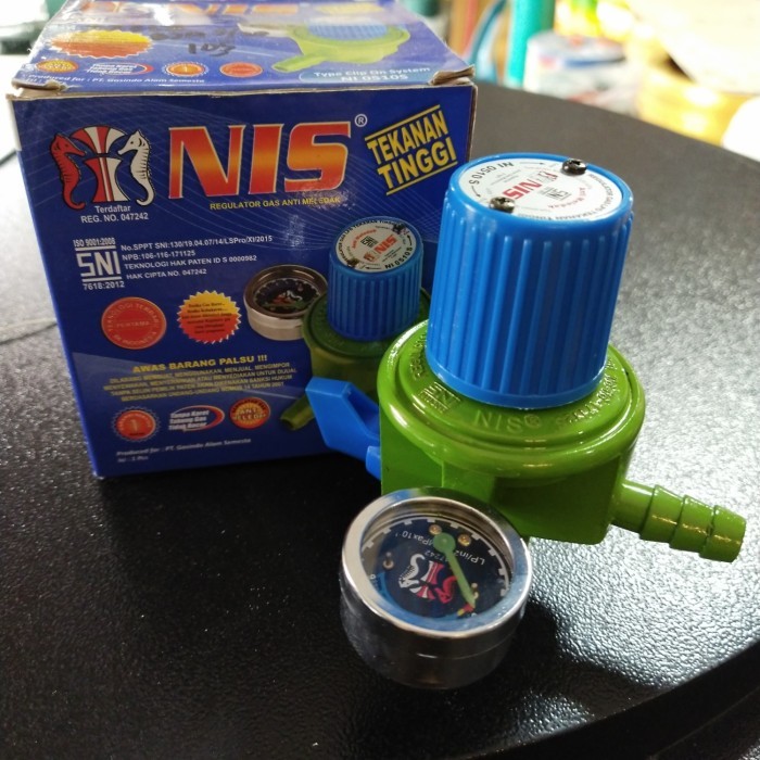 Jual Regulator Gas + Amper Tekanan Tinggi High Pressure NIS NI 0510S ...