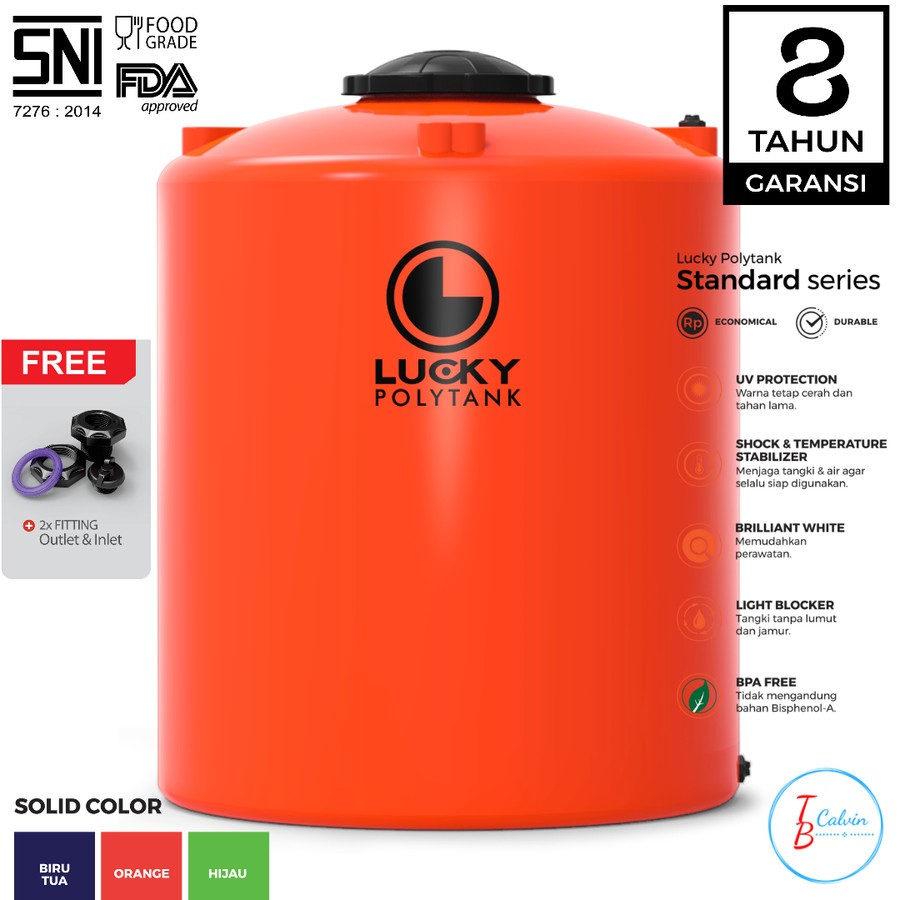 Jual Tangki Air / Tandon / Toren Air Lucky Standard 3000 Liter LS 330 ...
