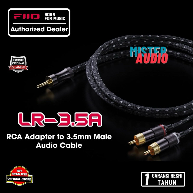 Jual FiiO LR-3.5A / LR 3.5A / LR35A RCA Adapter to 3.5mm Male Audio ...