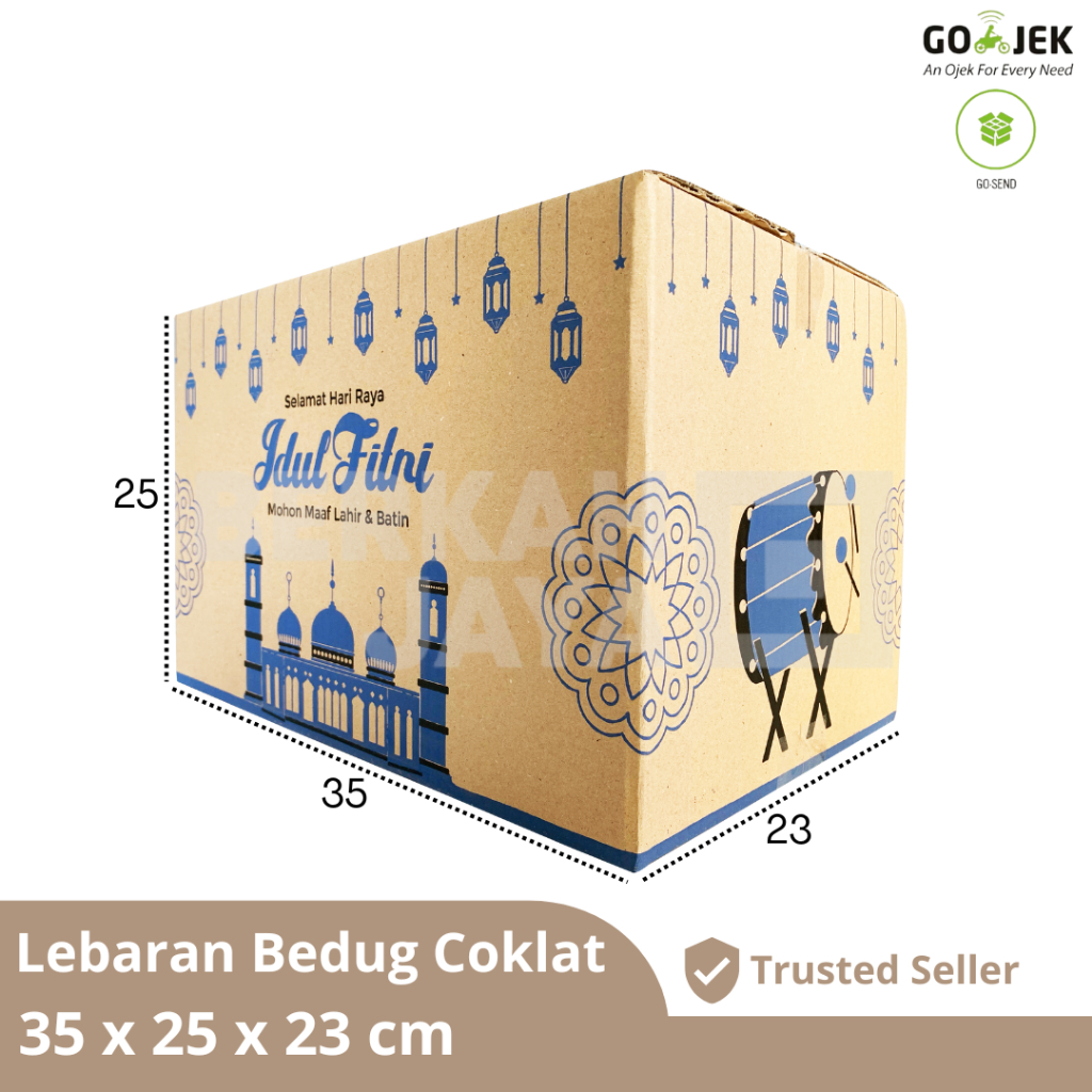 Jual Kardus Parcel Sembako Lebaran / Box Parcel Idul Fitri - 35 x 25 x ...