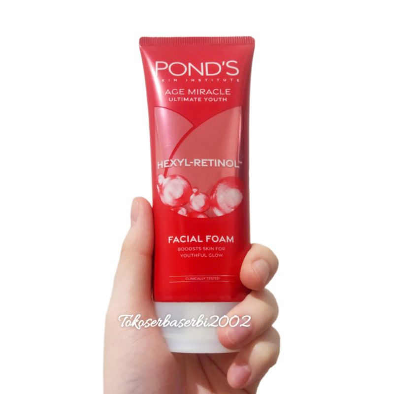 Jual Ponds Age Miracle Facial Wash Sabun Muka Anti Aging+Glowing 100g ...