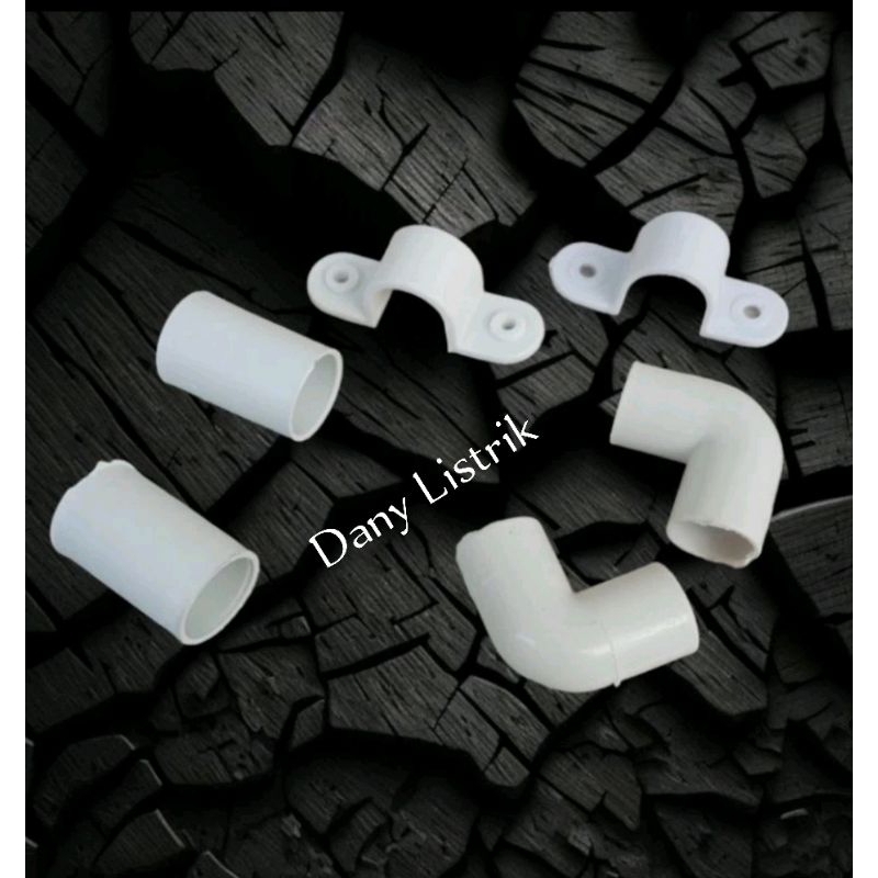 Jual Klem/ Sok/ Elbo/ El Pipa PVC Conduit Listrik 20MM | Shopee Indonesia