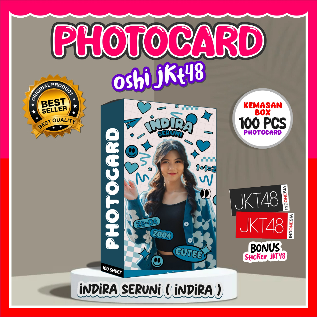 Jual 100 Photocard Indira JKT48 GRATIS 100 Innersleeve | OSHI JKT48 | Shopee Indonesia