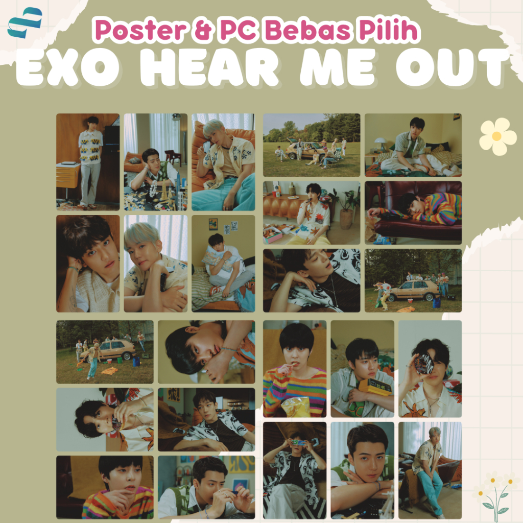Jual Poster EXO Hear Me Out (Part 1) - Poster Kpop A4 A5 A6 Murah ...