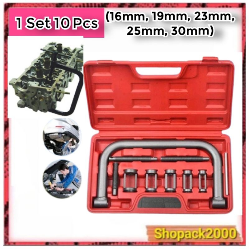 Jual Treker Klep set 10Pcs Valve Spring Compressor set 10 pcs | Shopee ...