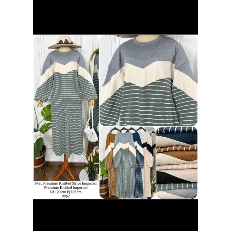 Jual Midi Knit Salur | Shopee Indonesia