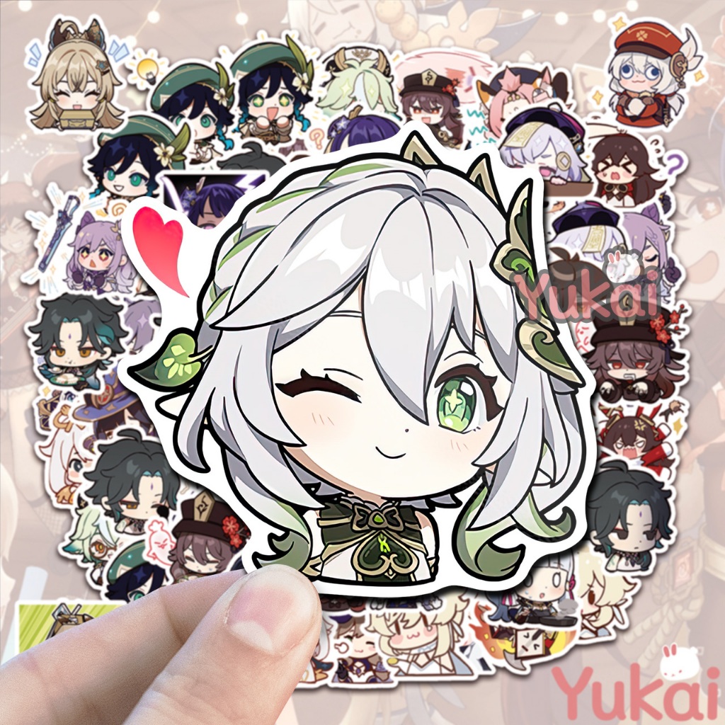 Jual Stiker Genshin Impact Premium - Small, Sticker Anime Waterproof ...