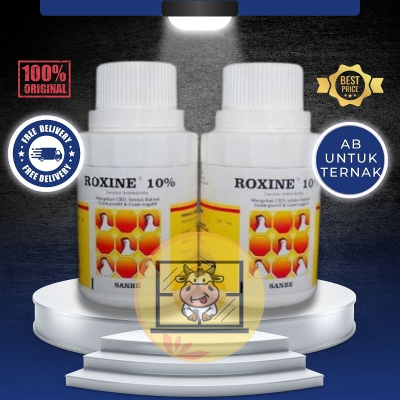 Jual ROXINE 10% ORAL 100ml - Antibiotik Pernafasan CRD Dan Spektrum Luas | Shopee Indonesia