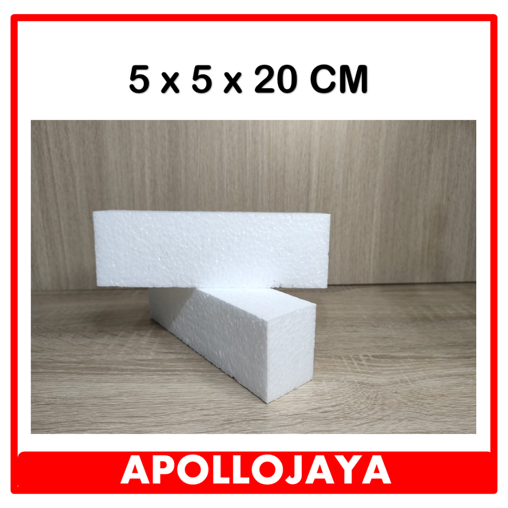 Jual Busa kering styrofoam sterofoam uk 5x5x20 cm dekorasi/uang ...