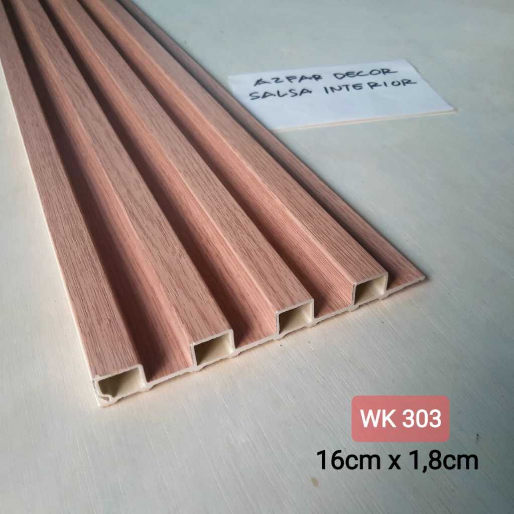 Jual WPC WALL PANEL/ WOOD PANEL WPC PANJANG 96CM | Shopee Indonesia