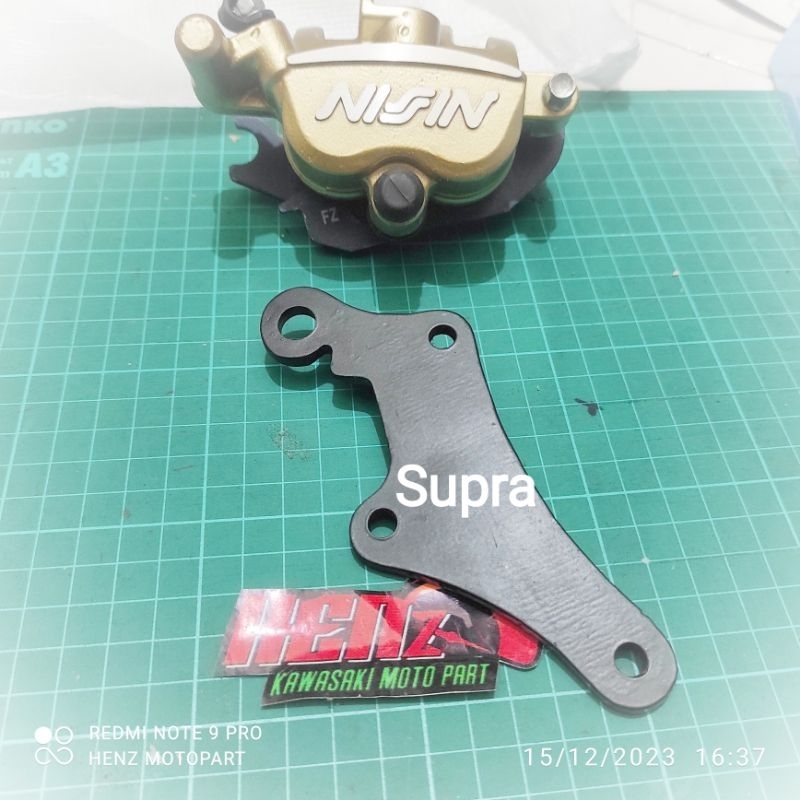 Jual bracket pangkon cakram kaliper nissin samurai 2 piston ercebe supra x supra fit karisma ...