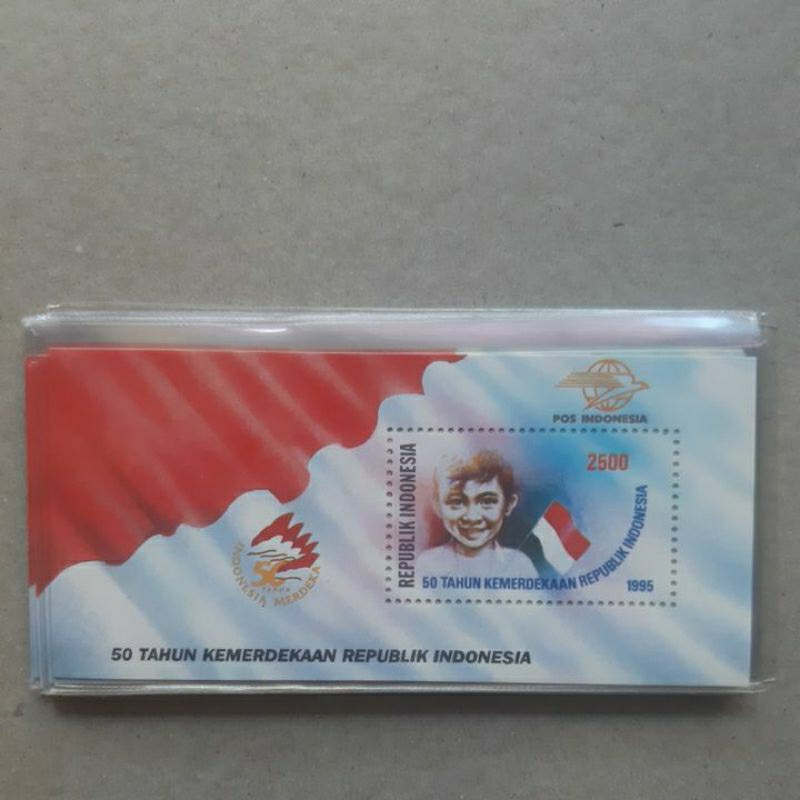 Jual Perangko Indonesia 50 tahun kemerdekaan sheet 1 prangko | Shopee ...