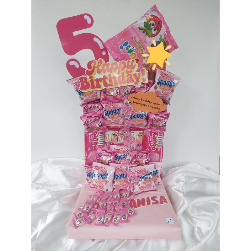 Jual Mading Snack | Tower Snack | Wall Snack | Birthday Snack | Ulang ...