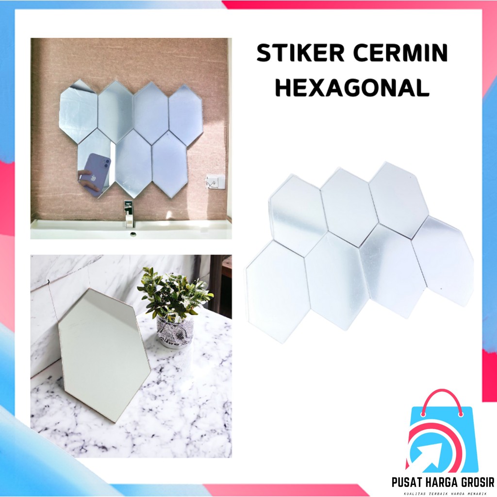 Jual PHG- Sticker Acrylic Cermin Kaca Tempel Dekorasi Toilet Kamar ...