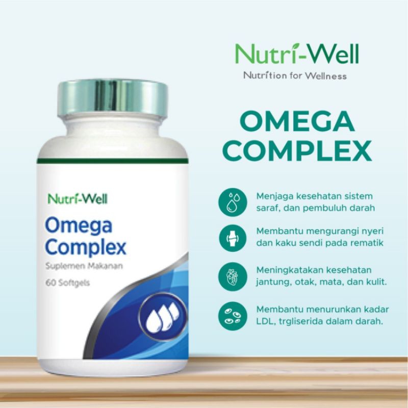 Jual nutriwell omega komplex 60 softgel | Shopee Indonesia