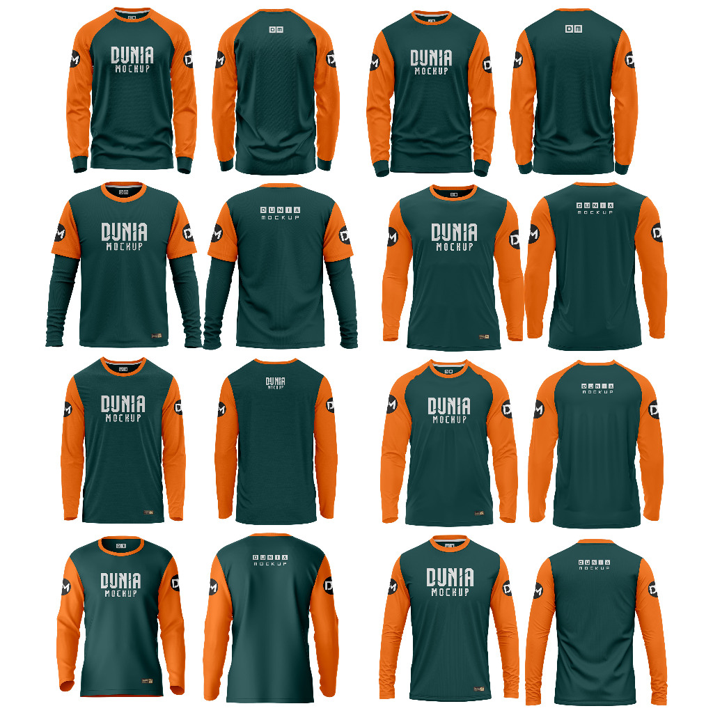 Jual Mockup T-Shirt Lengan Panjang - CDR | Shopee Indonesia