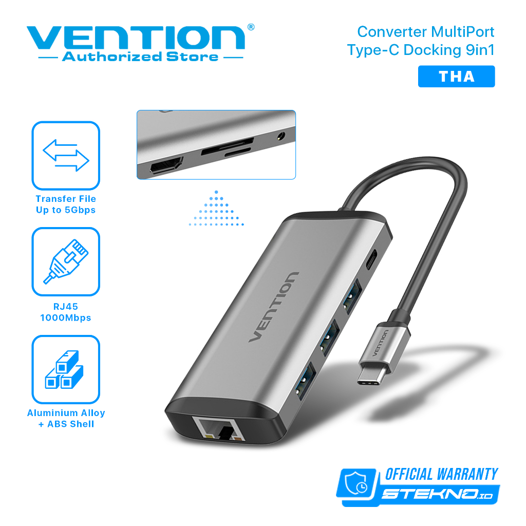 Jual Vention Converter MultiPort Usb C Type-C Docking | Shopee Indonesia