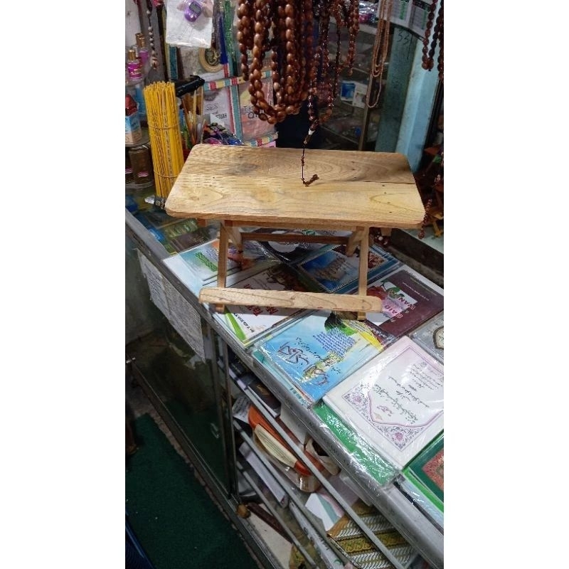 Jual Rehal /Meja AL-QUR'AN / Meja Lipat Kayu Lurus Ukuran Lebar 40cm ...